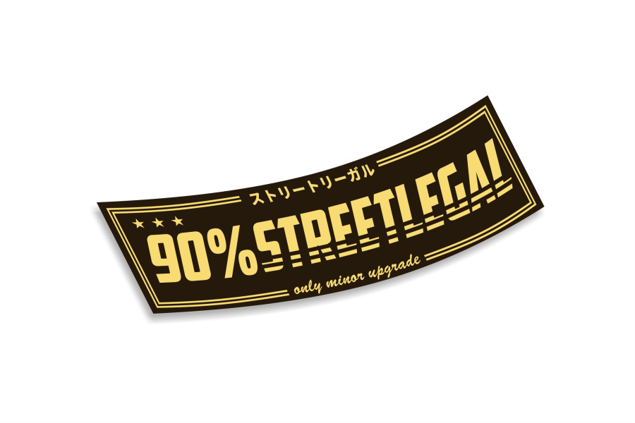 Slap Sticker 90% Street Legal - STANCE.EE