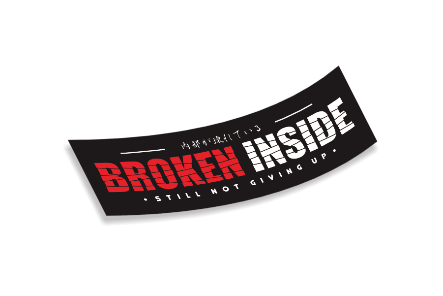 Slap Sticker Broken Inside - STANCE.EE