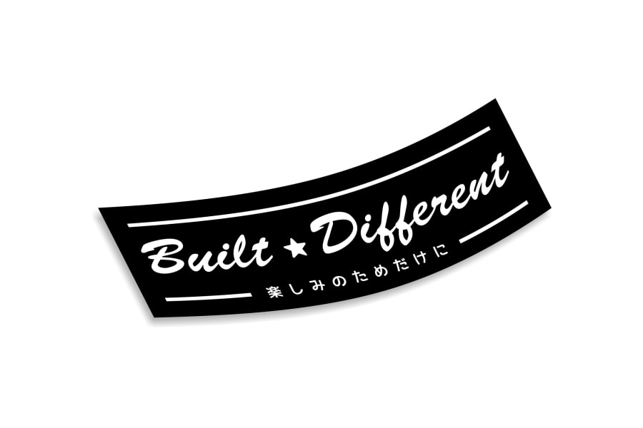 Slap Sticker Built Different black/white - STANCE.EE
