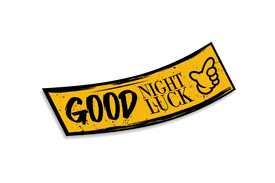 Slap Sticker Good Night Luck - STANCE.EE