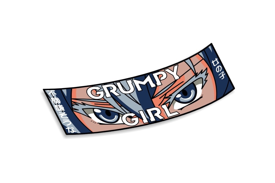Slap Sticker Grumpy Girl - STANCE.EE